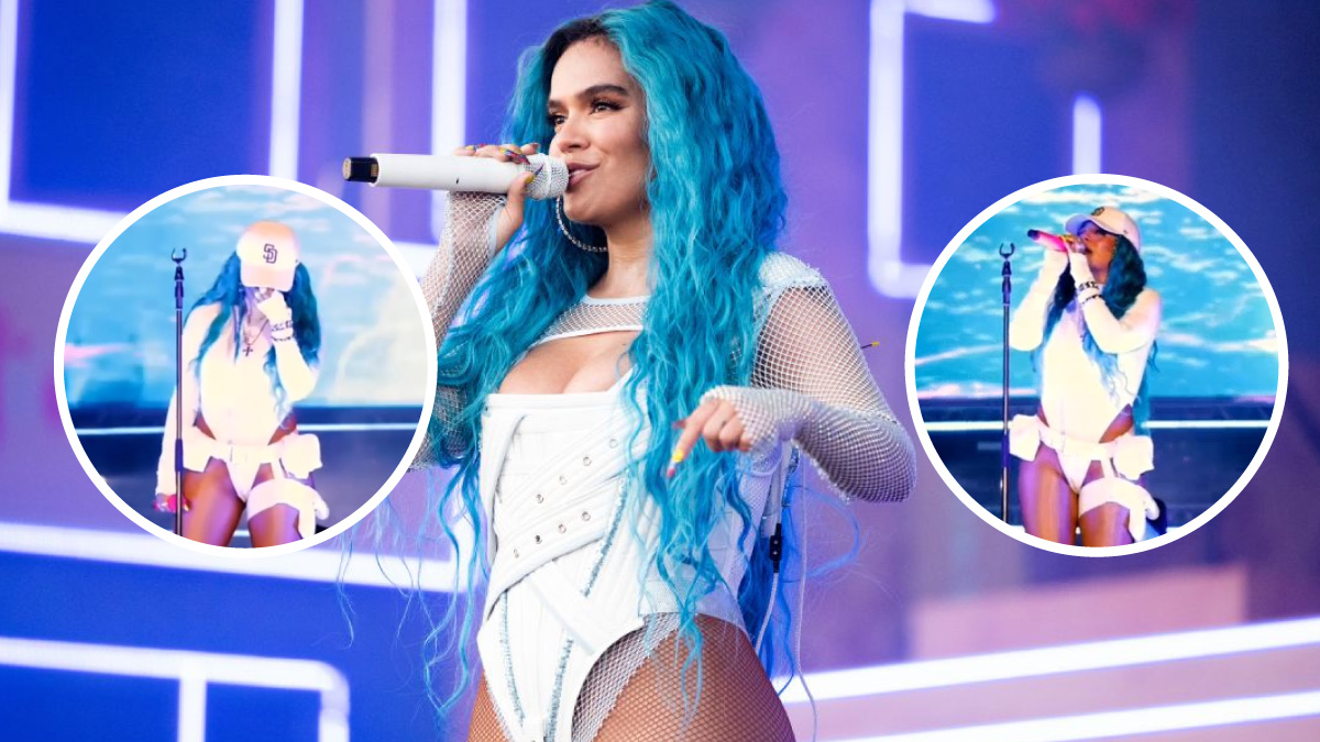Karol G rompió en llanto en pleno concierto con Anahí | KienyKe