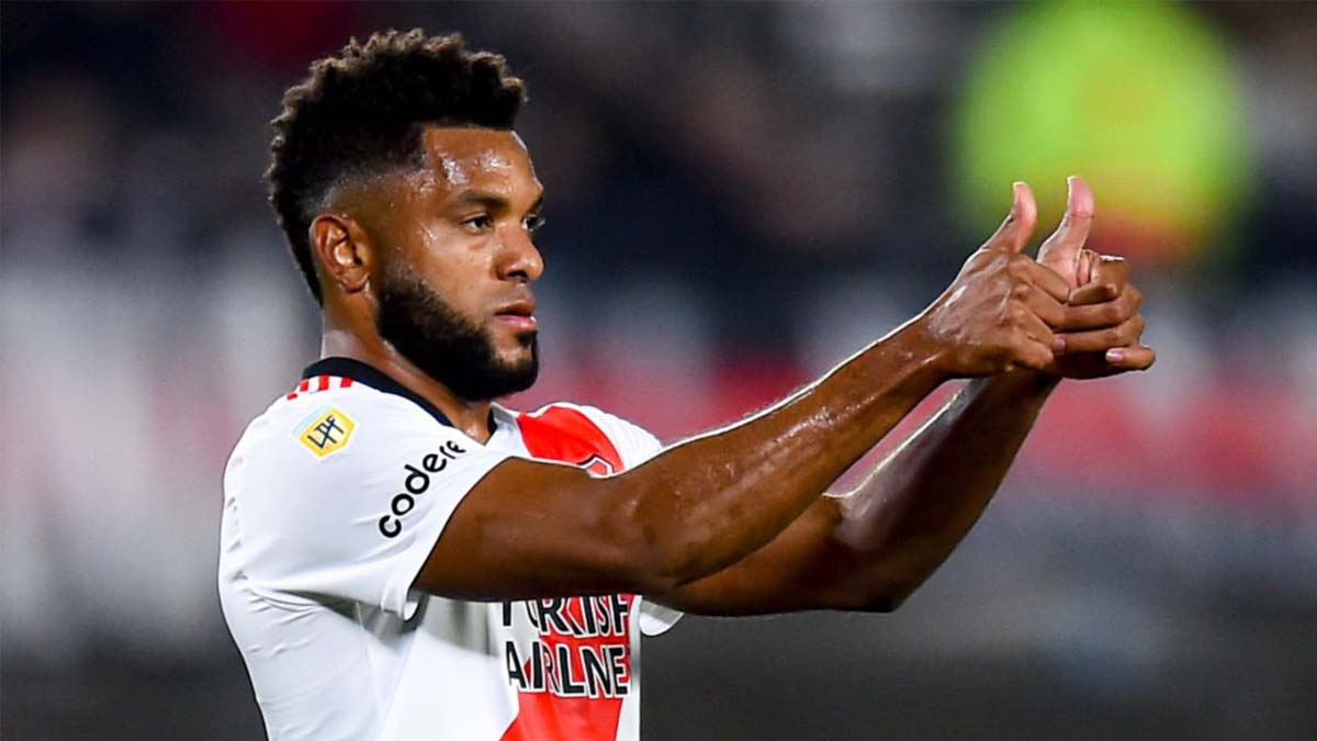 La forma en la que Miguel Borja le respondió a su detractores en River ...